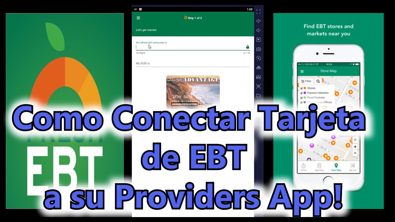Como Conectar Tarjeta EBT en Providers App Mire su Balance Dinero ...