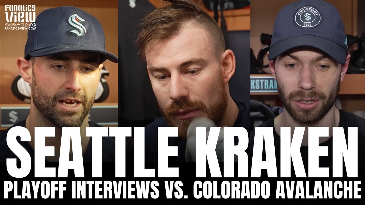 Philipp Grubauer, Jordan Eberle & Oliver Bjorkstrand React to Seattle vs. Colorado Playoff ...