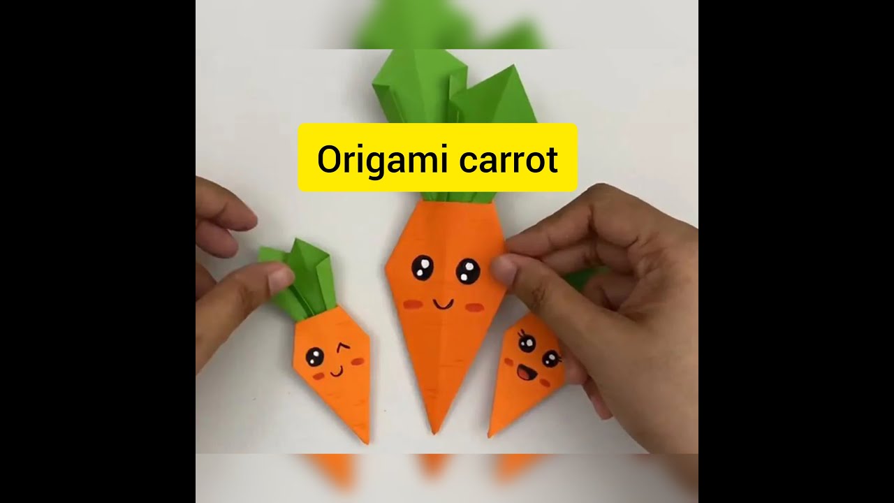 Origami Carrot Tutorial - YouTube