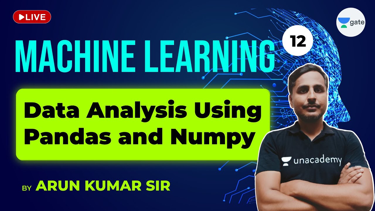 Data Analysis Using Pandas And Numpy Lec 12 Machine Learning Gate Computer Science Exam