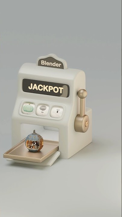 Letting my Blender slot machine cook a 3D model for me 🎰 #3d #blender ...