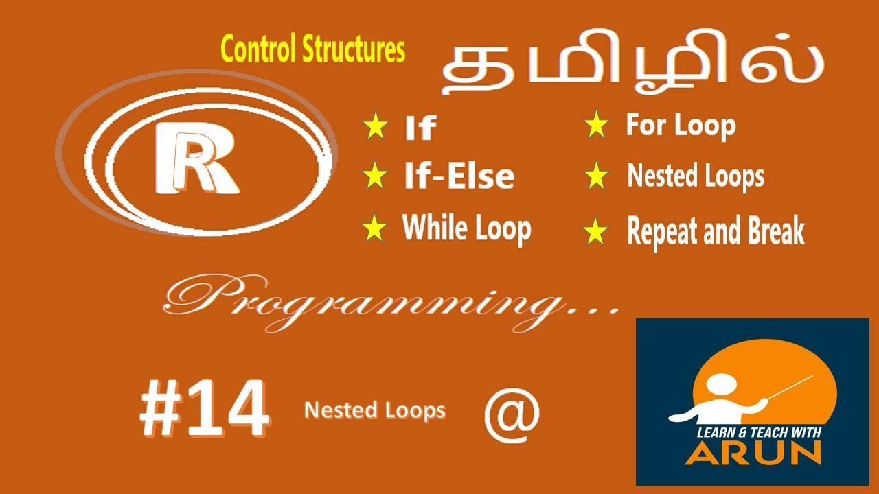 Rprogrammingintamil 14 Nestedloops Forloops Youtube 7790