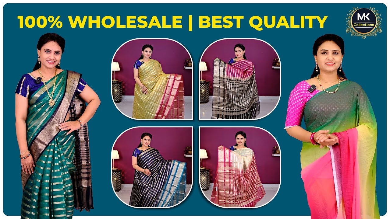 Mind blowing colorful rainbow saree & Organza saree collections | # ...