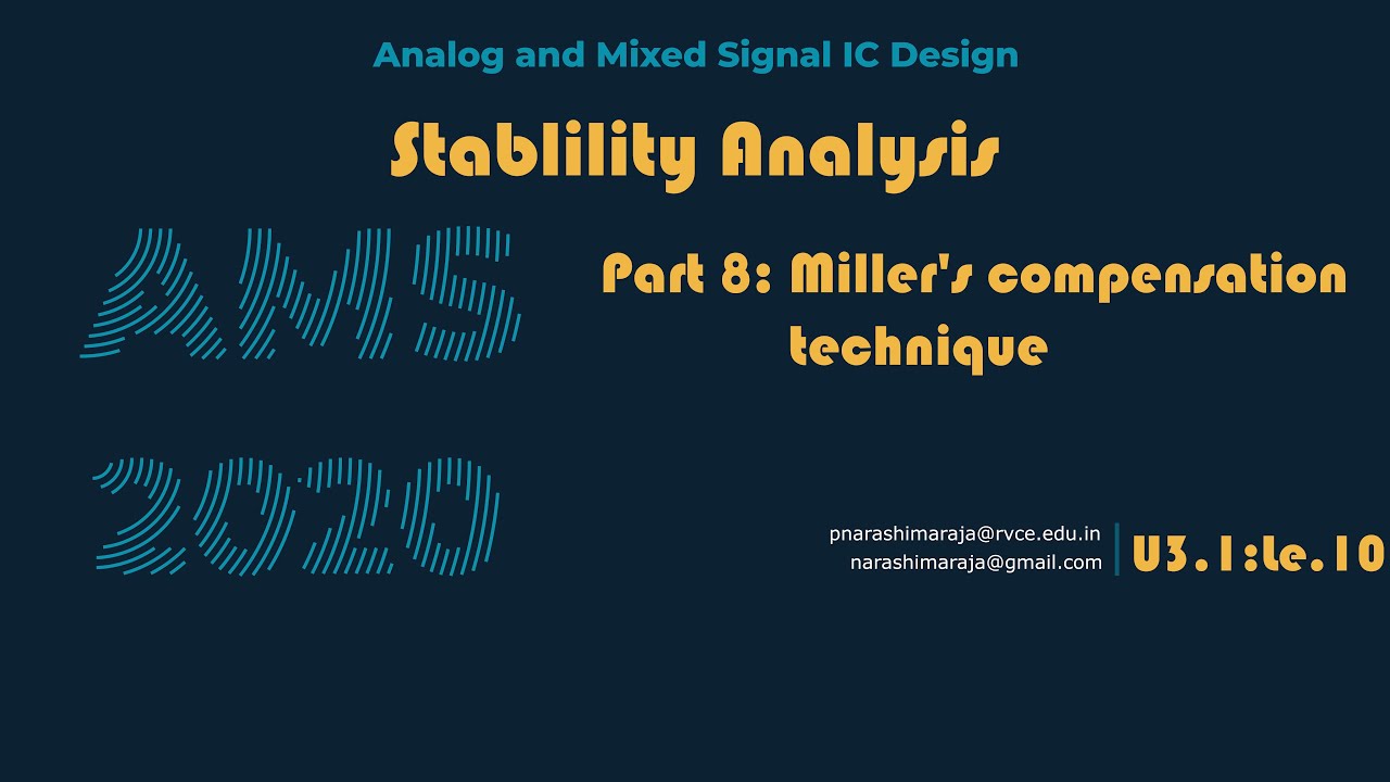 Stability Analysis: Miller's compensation technique - YouTube