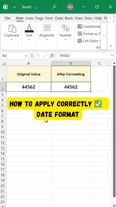 Excel Date Format Fix – 1 Click Solution! | Excel Tutorial in Hindi #excelshorts #excel - YouTube