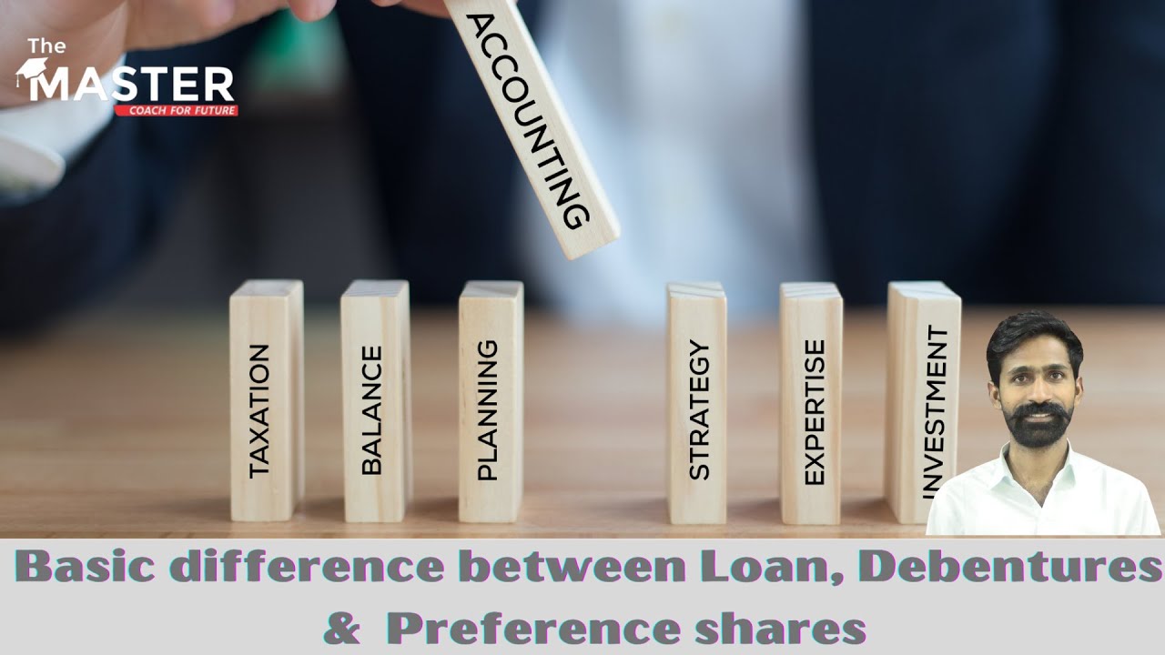 Basic difference between Loan, Debentures & Preference Shares || The ...