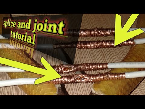 example proper wire splice and joint 3.5 stranded - YouTube