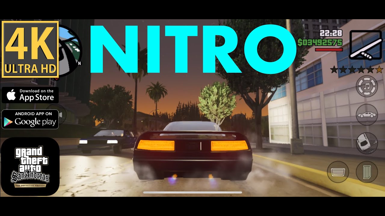 NITRO Cars - CHEAT - GTA: San Andreas – Definitive - 4K iOS Android ...