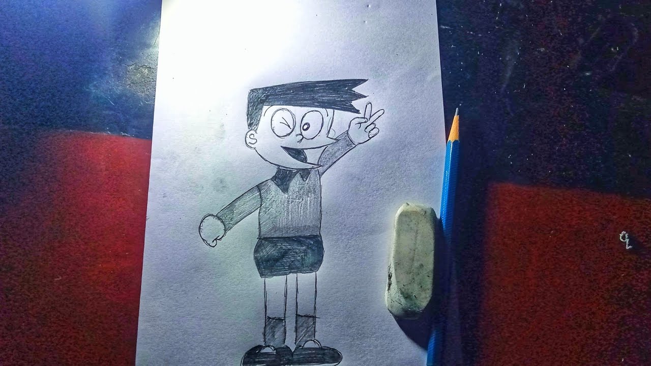 How to draw Suniyo from doremon - YouTube