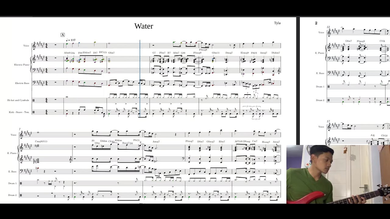 Tyla - Water (Jazz Arrangement) by Gennaro Raditya | Reharmonization ...