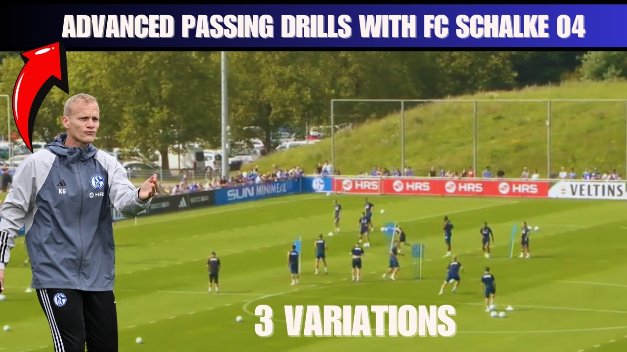 Advanced Passing Drills with FC Schalke 04 / 3 Variations - YouTube