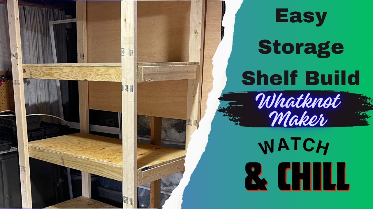 Easy Storage Shelf Build - YouTube