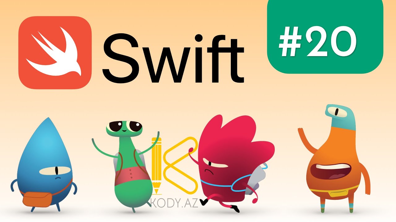 Swift programming language on Playgrounds #kody_az #part20 - YouTube
