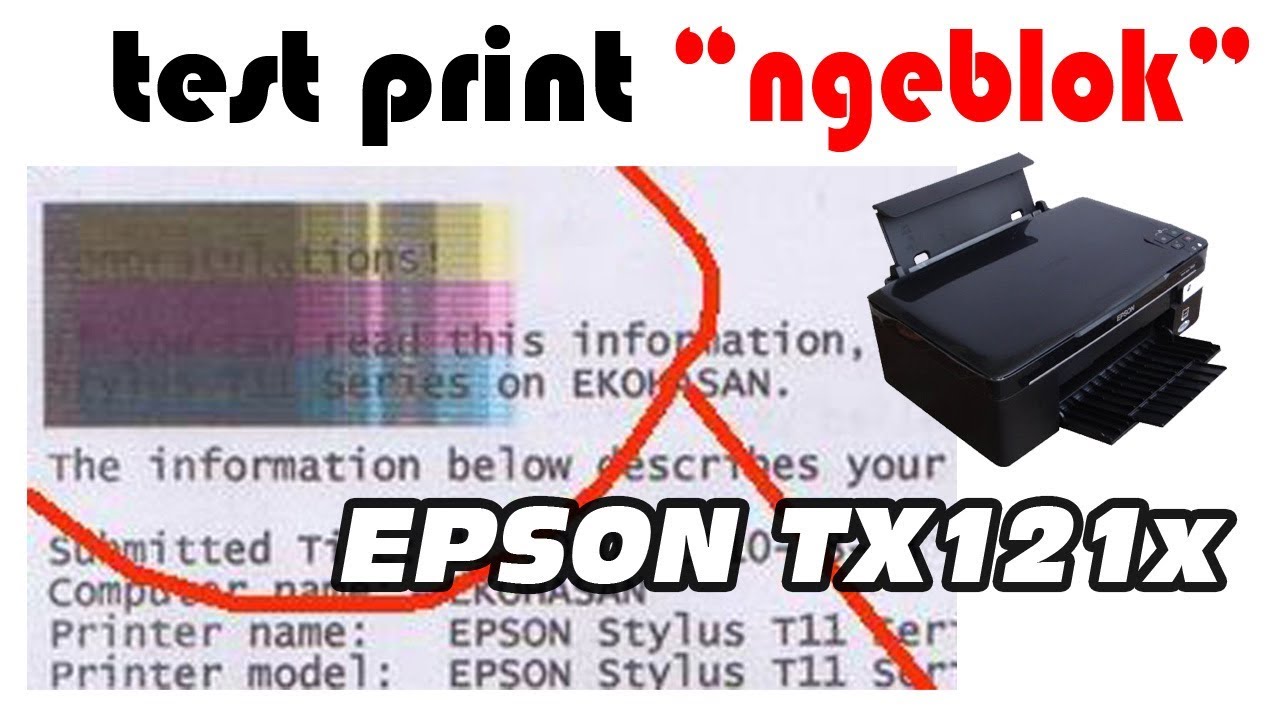 Bongkar Ganti Kabel Flexi Head Printer Epson TX121 Hasil Print Ngeblok ...
