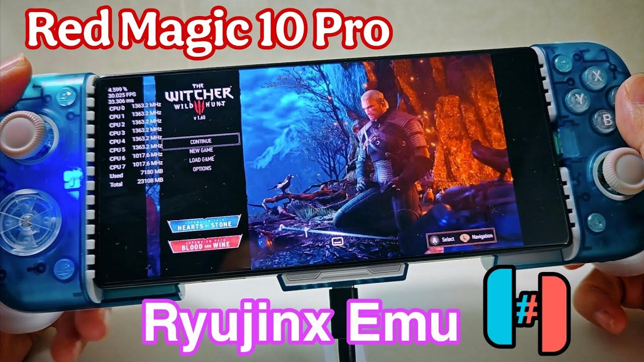 Red Magic 10 Pro | The Witcher 3 | Ryujinx Emu - YouTube
