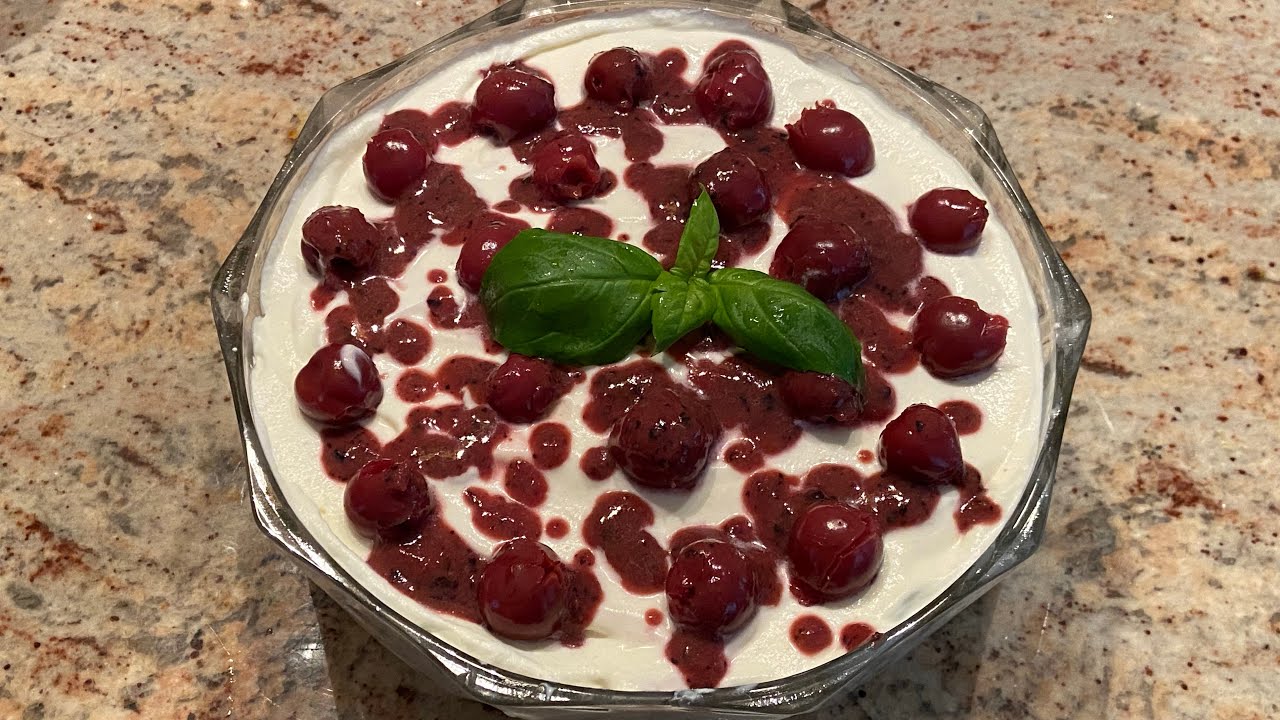 EASY CHERRY- QUARK DESSERT #recipe - YouTube