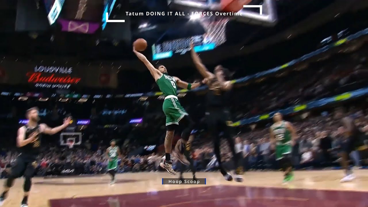 HE FORCES OVERTIME 🔥 Jayson Tatum DUNK and BLOCK #nba #nbahighlights # ...