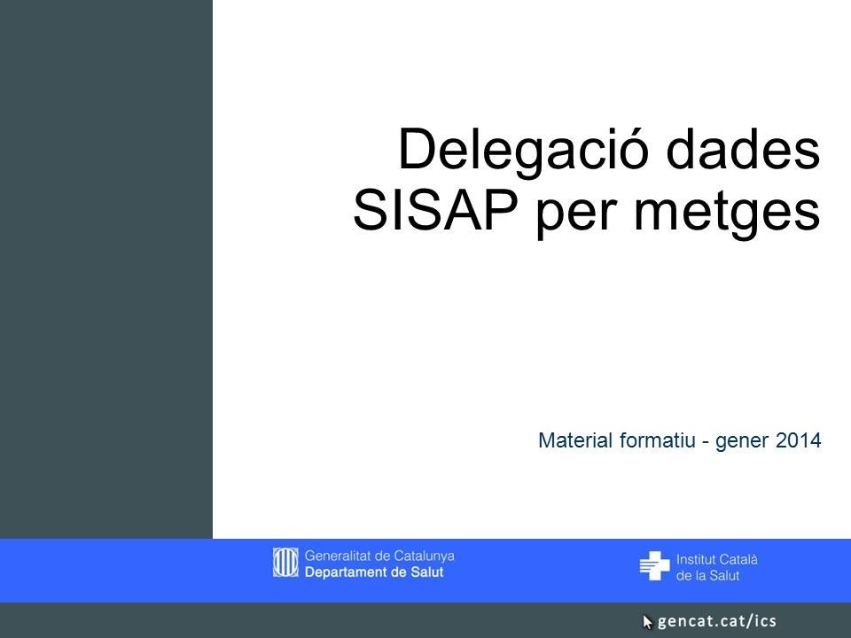 Delegar visualització de les dades del SISAP a l'ECAP - YouTube
