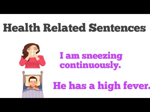 Health Related Sentences - YouTube