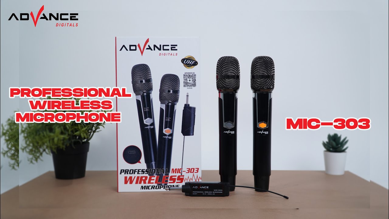 Advance Professional Wireless Microphone MIC-303 - YouTube