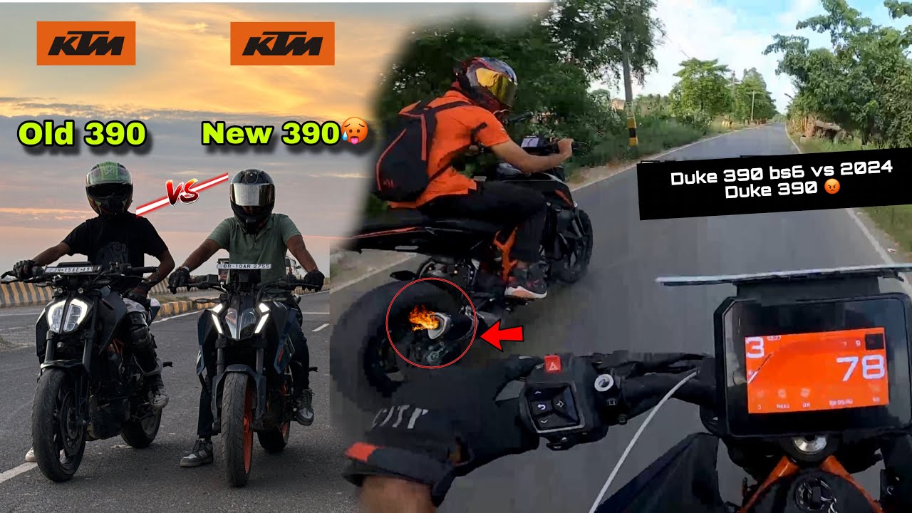 2024 ktm Duke 390 v/s Old Duke 390 bs6 🔥 - YouTube
