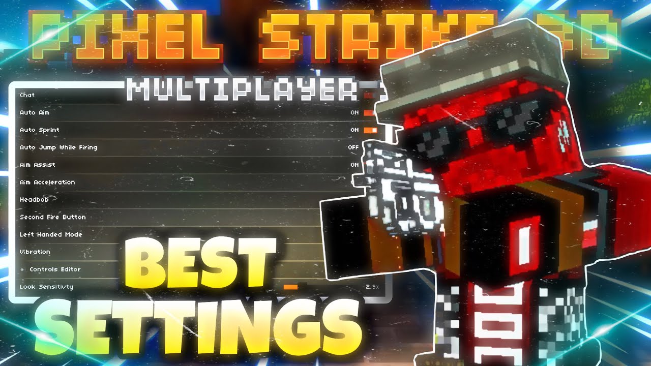 THE BEST SETTINGS FOR PIXEL STRIKE 3D ( mobile ) - YouTube