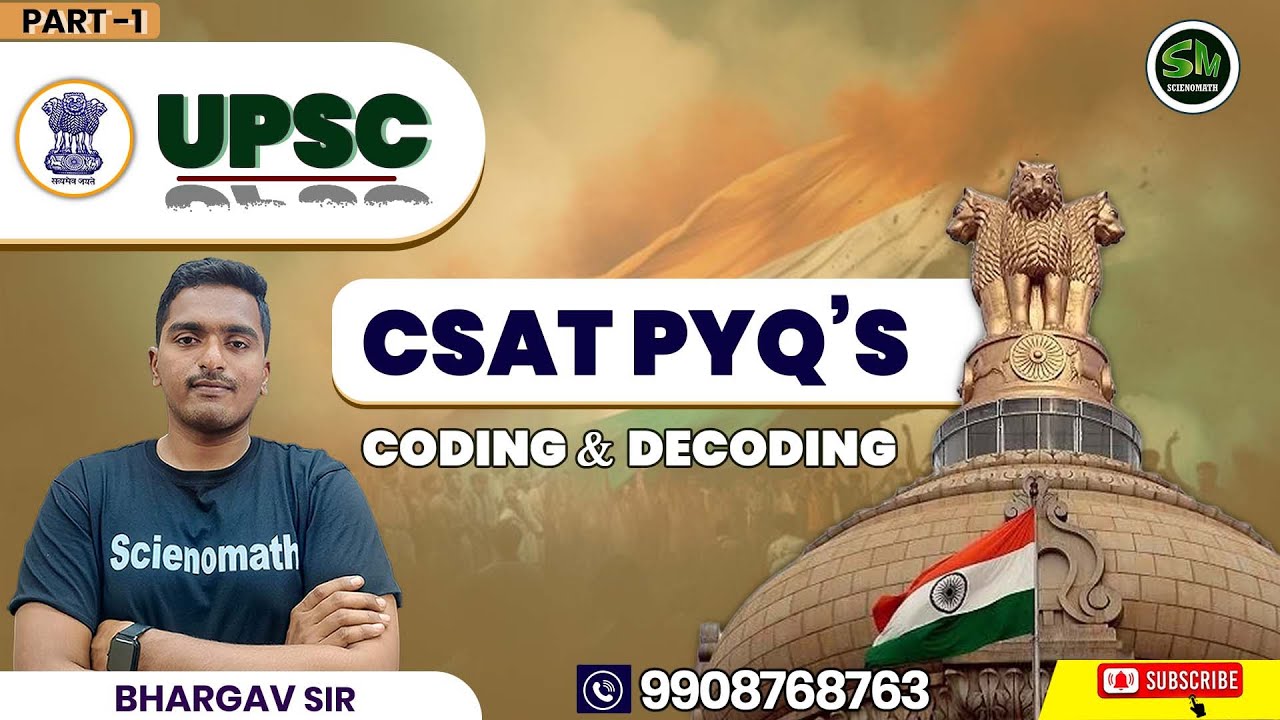 Upsc Csat Pyqs Coding And Decoding Part 1 Youtube