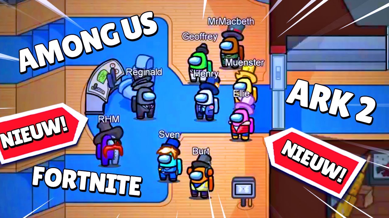 NIEUWE AMONG US MAP + ARK 2 + FORTNITE x WALKING DEAD!! 😱 - YouTube