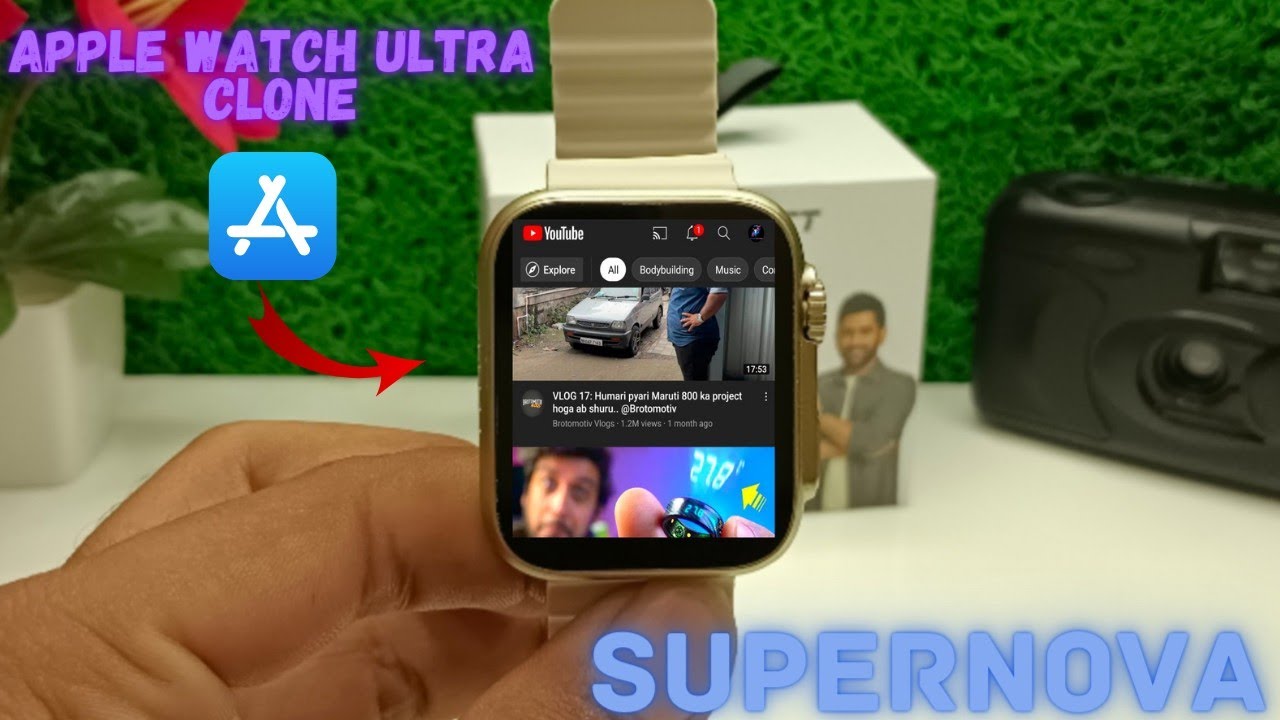 Best Apple Watch Ultra Clone with AMOLED Display smartwatch//⚡ ...