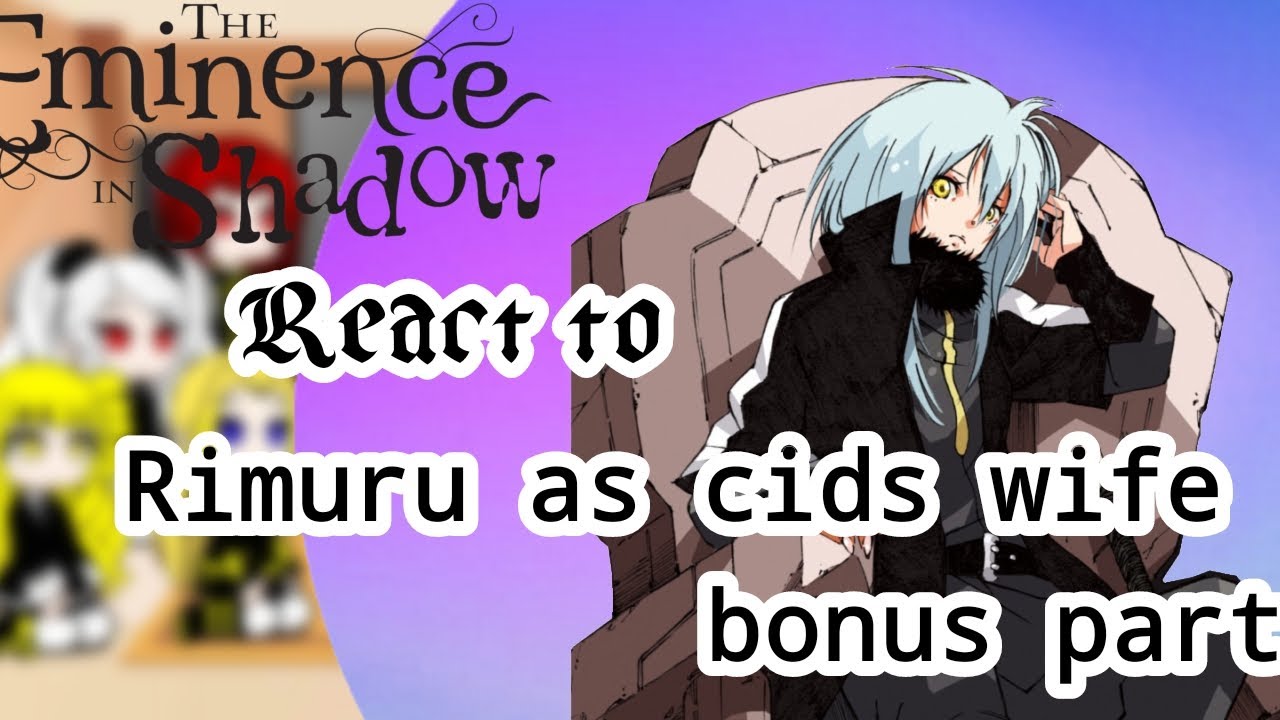 the eminence in shadow react to rimuru as cids wife bonus part - YouTube