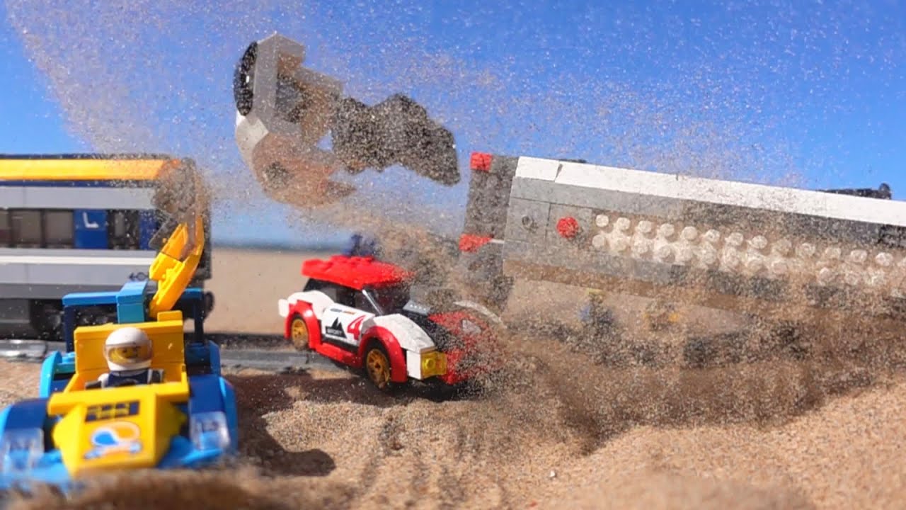 TOP LEGO TRAINS Crash - Slow Motion - YouTube