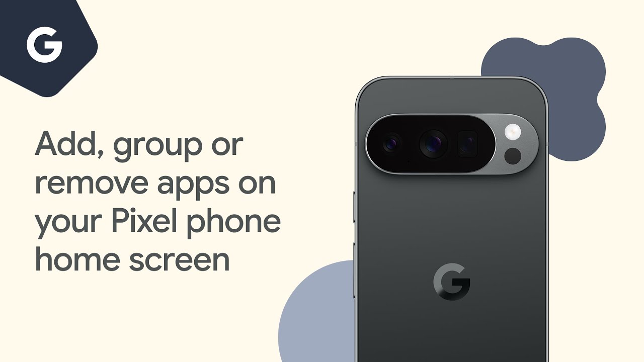 Add, group or remove apps on your Pixel phone home screen - YouTube