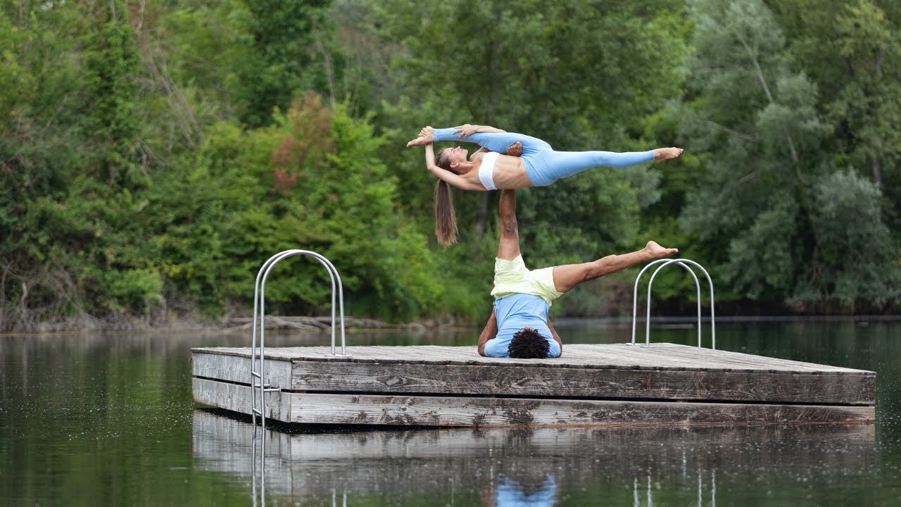 Acro Yoga SUP on a Paddle Board | Pip Elysium & Eugene Butcher - YouTube