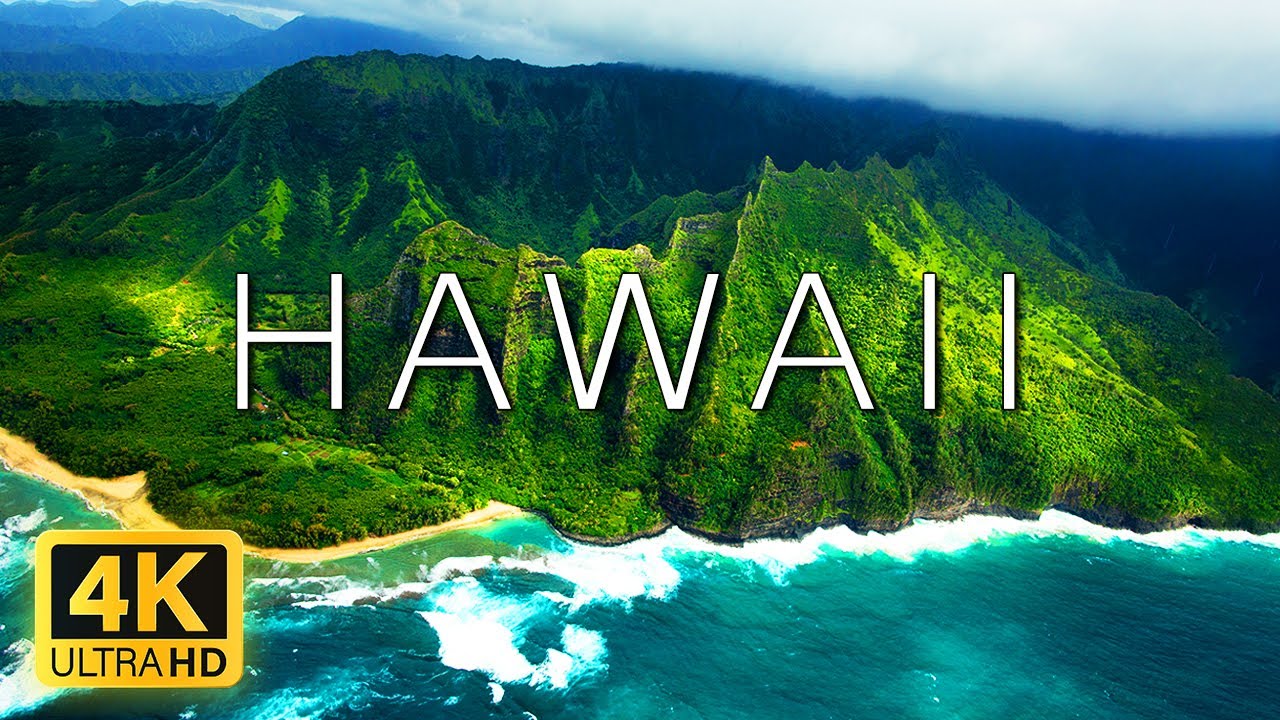 TRAVEL AROUND HAWAII (4K UHD) - Relaxing Music With Amazing Beautiful ...