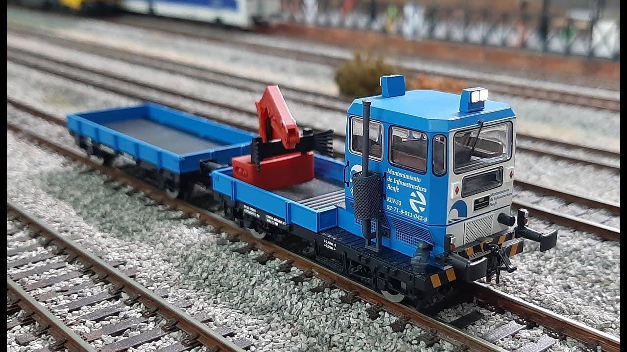 DRESINA DE MANTENIMIENTO KLV 53 DE ELECTROTREN H0 - YouTube