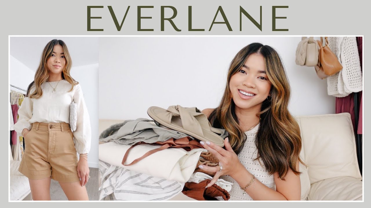 EVERLANE SPRING TRY ON HAUL | New Sandals, Linen Tops, Summer Dresses ...