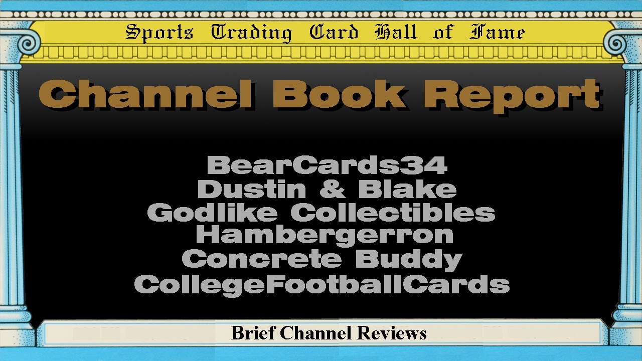 Sports Card Channel Book Report part 1 - YouTube