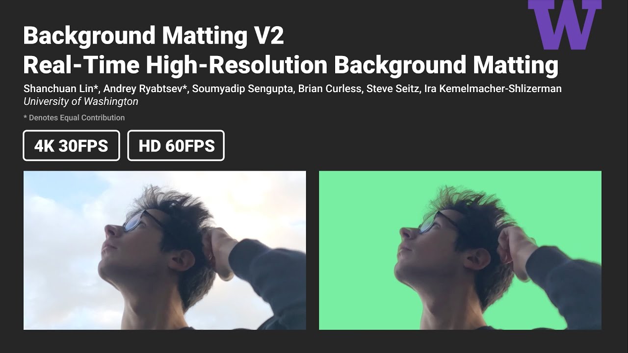 Background Matting V2 - YouTube