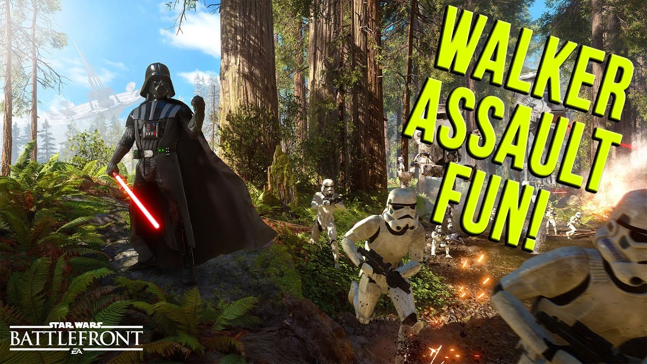 Star Wars Battlefront - ENDOR Walker Assault! - YouTube