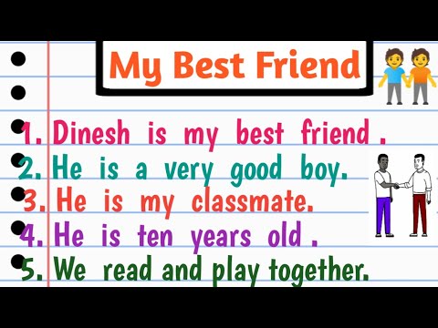 My Best friend l essay on my best friend lines l my best friend lines ...