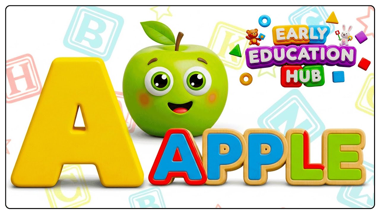 Learn The Alphabet with ABC Phonics song for Toddlers | A For Apple ...