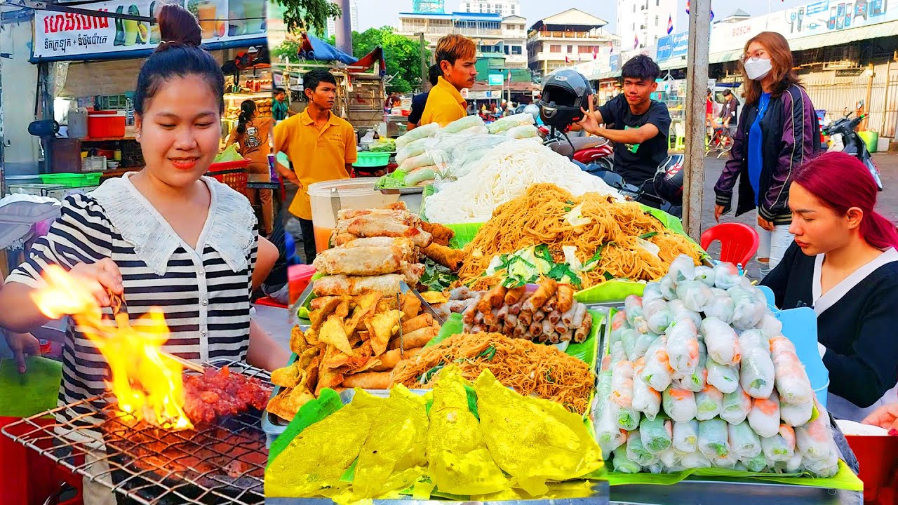 BEST Street Food Compilation - Rice Noodles, Yellow Pancake, Spring ...