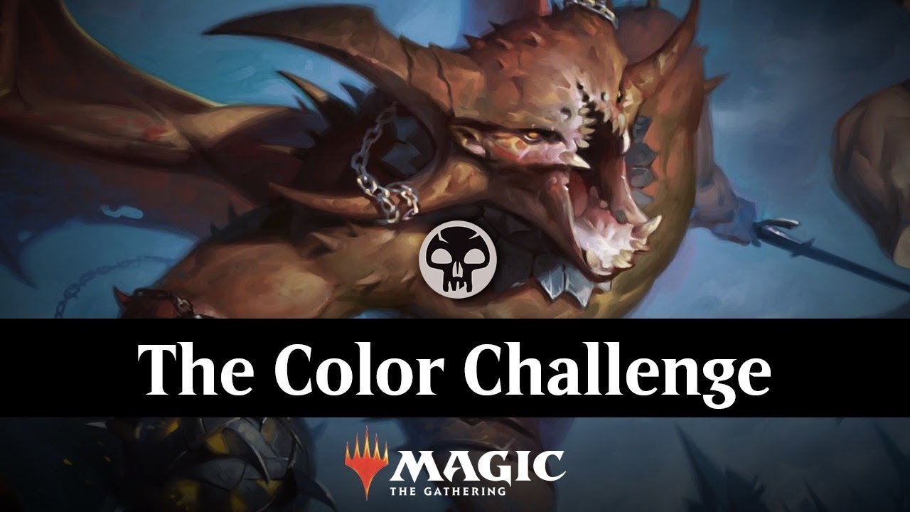 The Color Challenge | Episode 1 | Mono Black Aggro | MTG Arena RNA ...