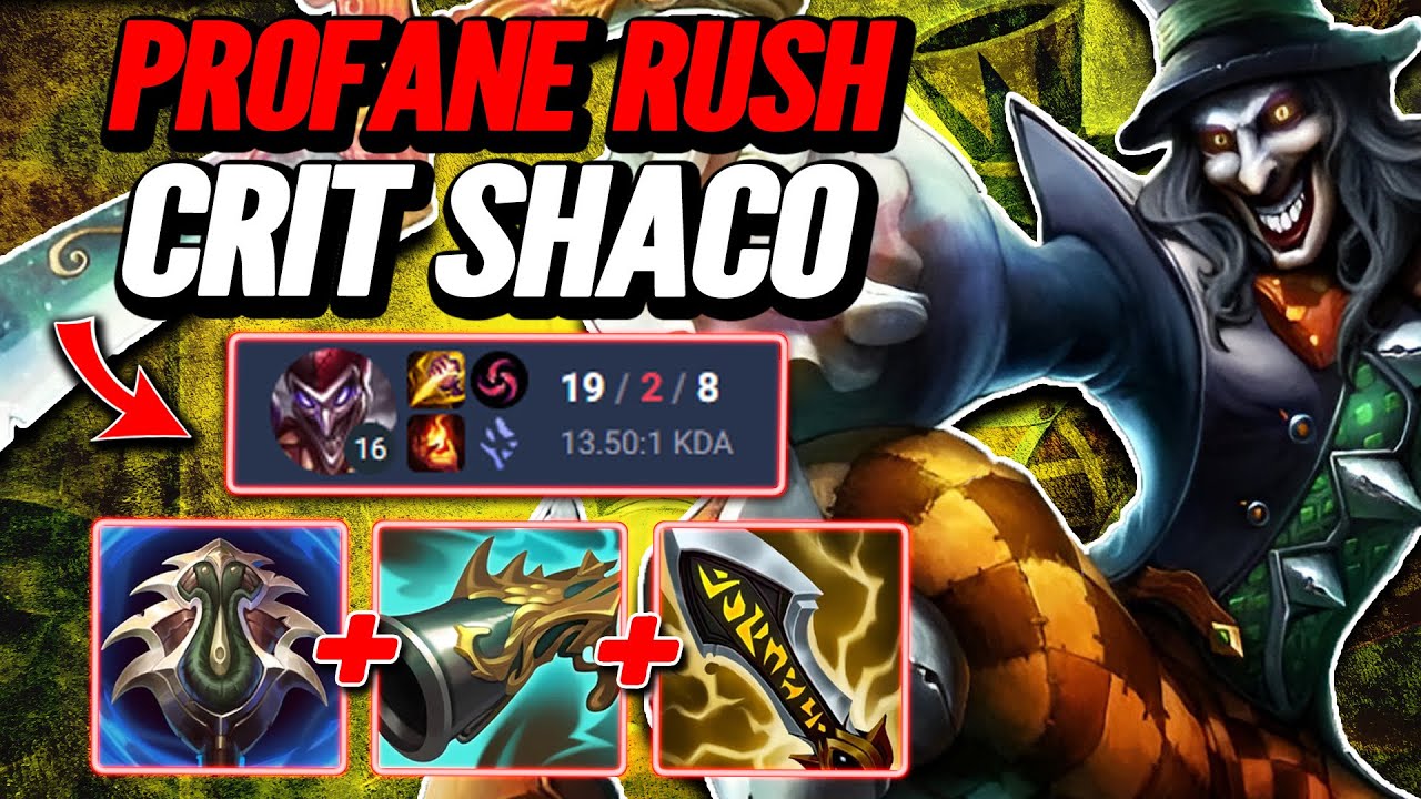 Profane Crit Shaco Build - S14 Emerald Ranked [League of Legends] Full ...