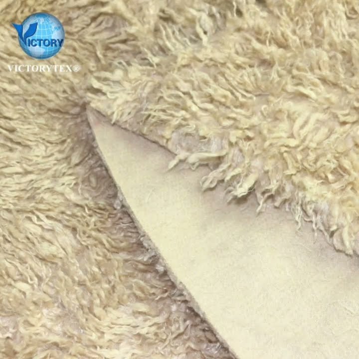 Curly Plush Fabric Polyester Crystal Turnip Coral Curly Long Hair Faux ...