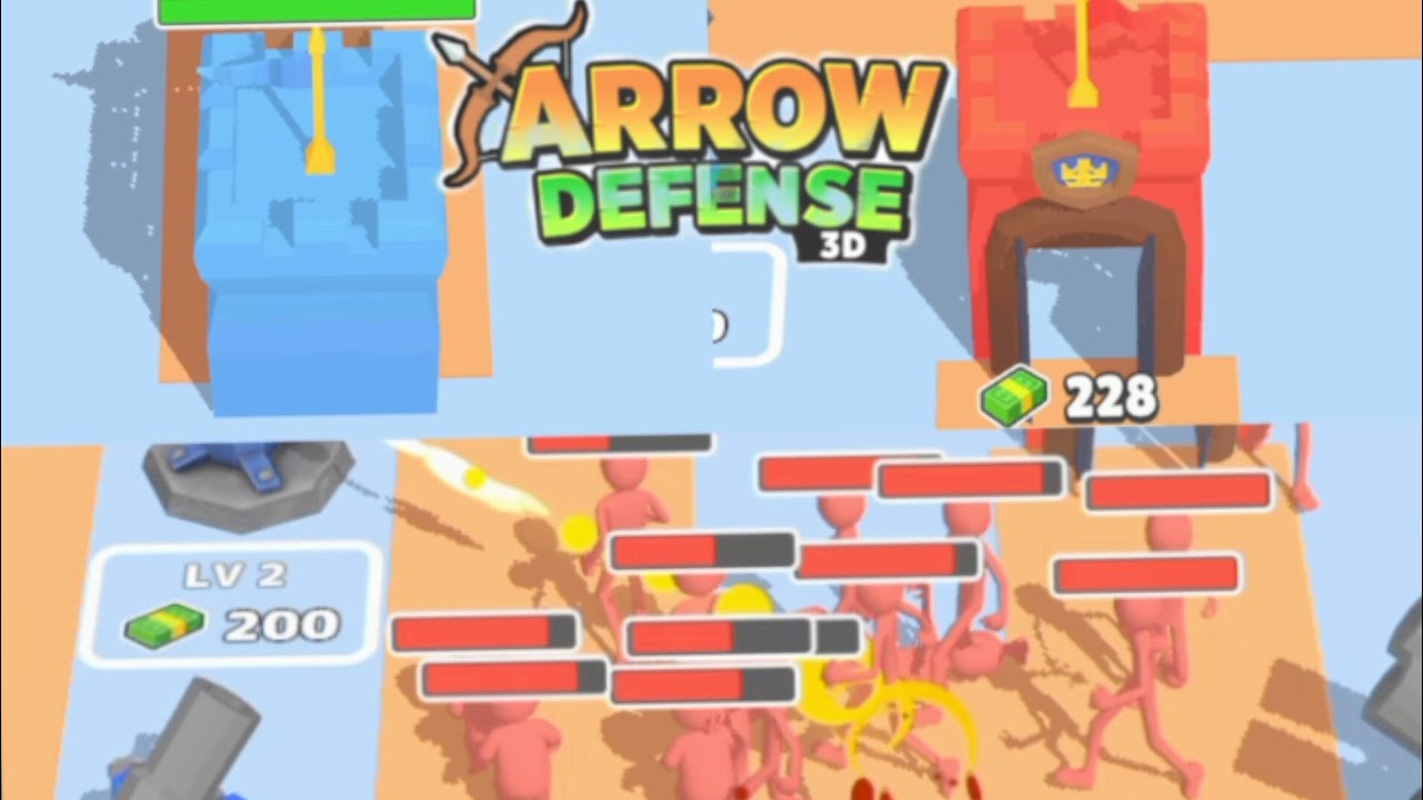ARROW DEFENSE 3D game - YouTube