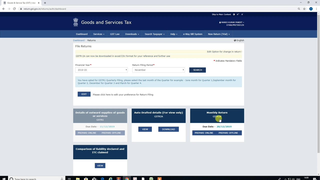 Live Demo GSTR 3b Nil Return Filing How To File GSTR 3b Nill Return live-demo-gstr-3b-nil-return-filing-how-to-file-gstr-3b-nill-return