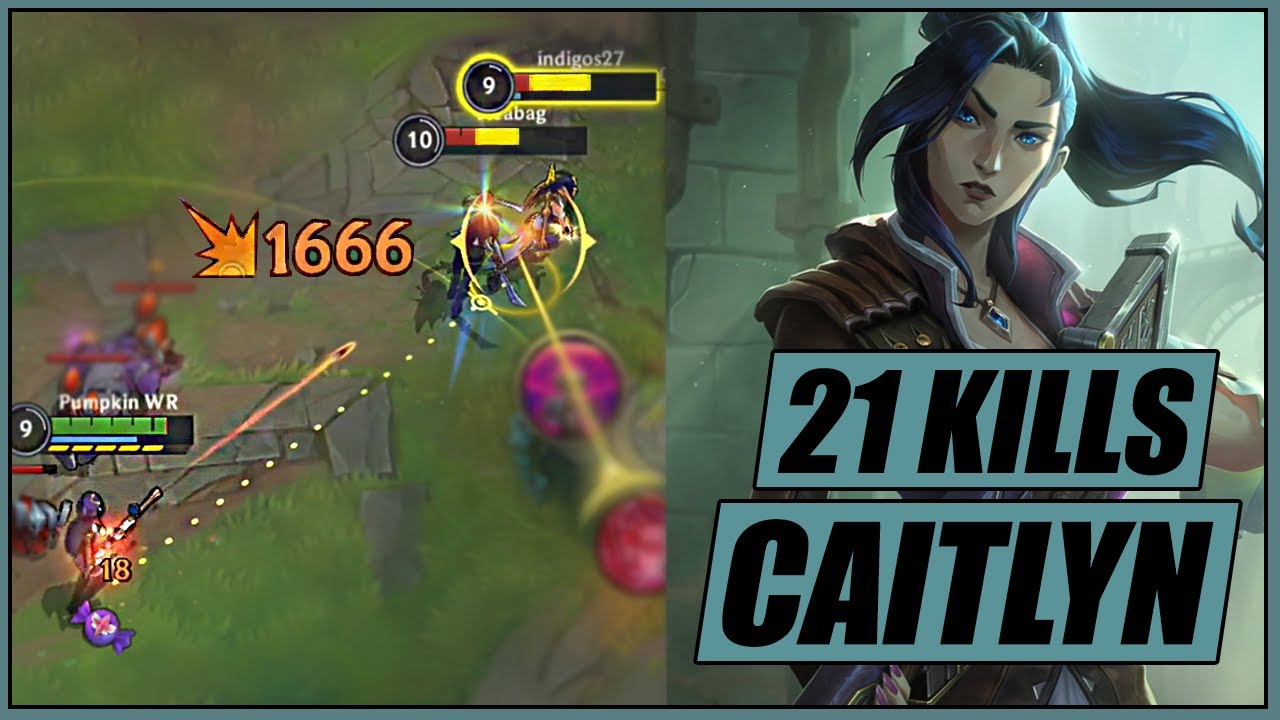 WILD RIFT CAITLYN PERFECT GAMEPLAY ADC - CRAZY DAMAGE (BUILD & RUNES ...