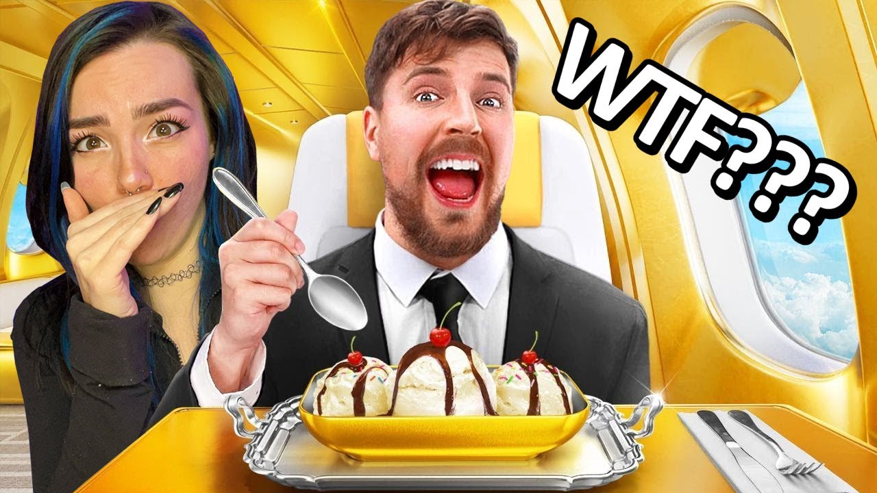 Taylien Reacts To $1 vs $500,000 Plane Ticket! - YouTube