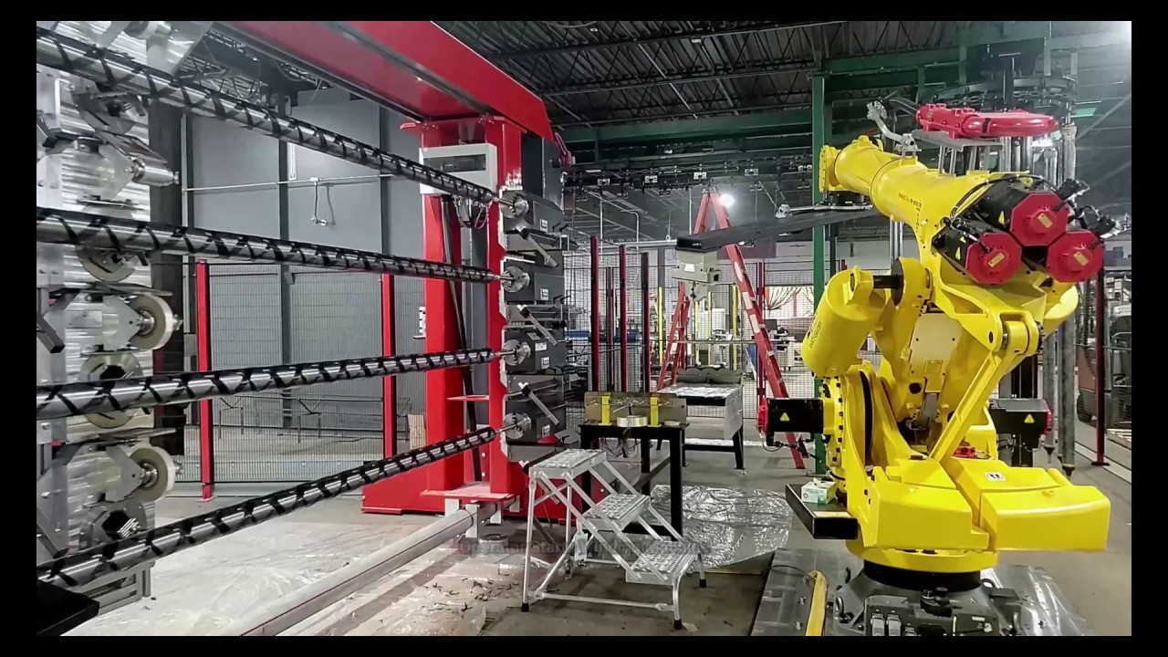 Exact Automation | Giant Winder Tending Robot Makes Carbon Fiber Drive ...